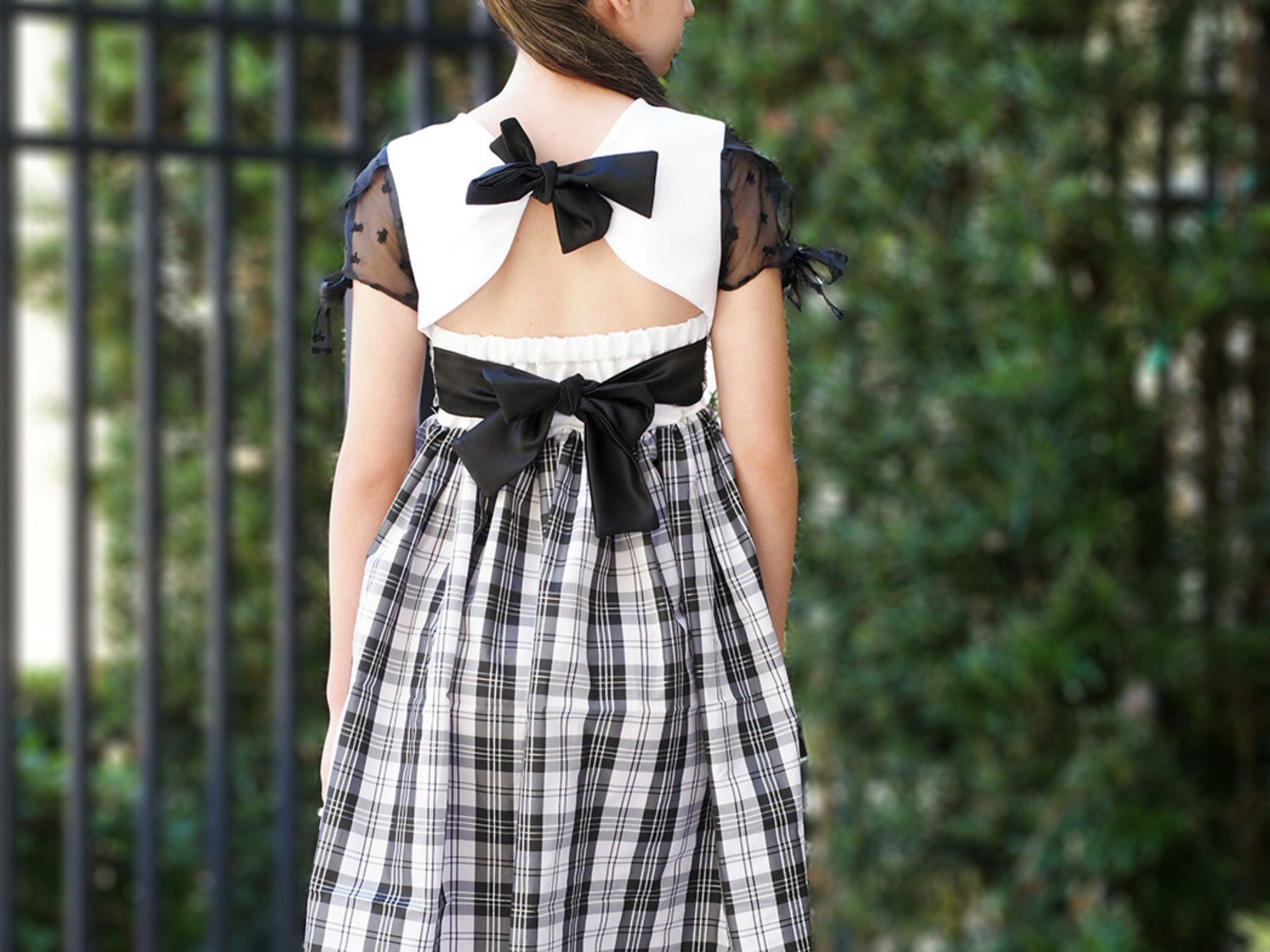 Bow Back Dress Sewing Pattern | Tulip Sleeves | PDF Digital Sewing ...