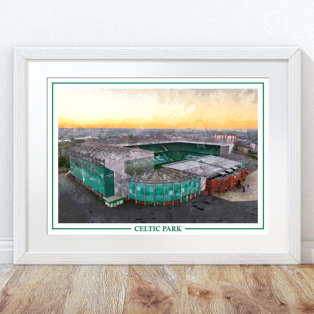 Celtic FC Watercolour, Celtic Park Art, Celtic Poster, Glasgow Celtic ...