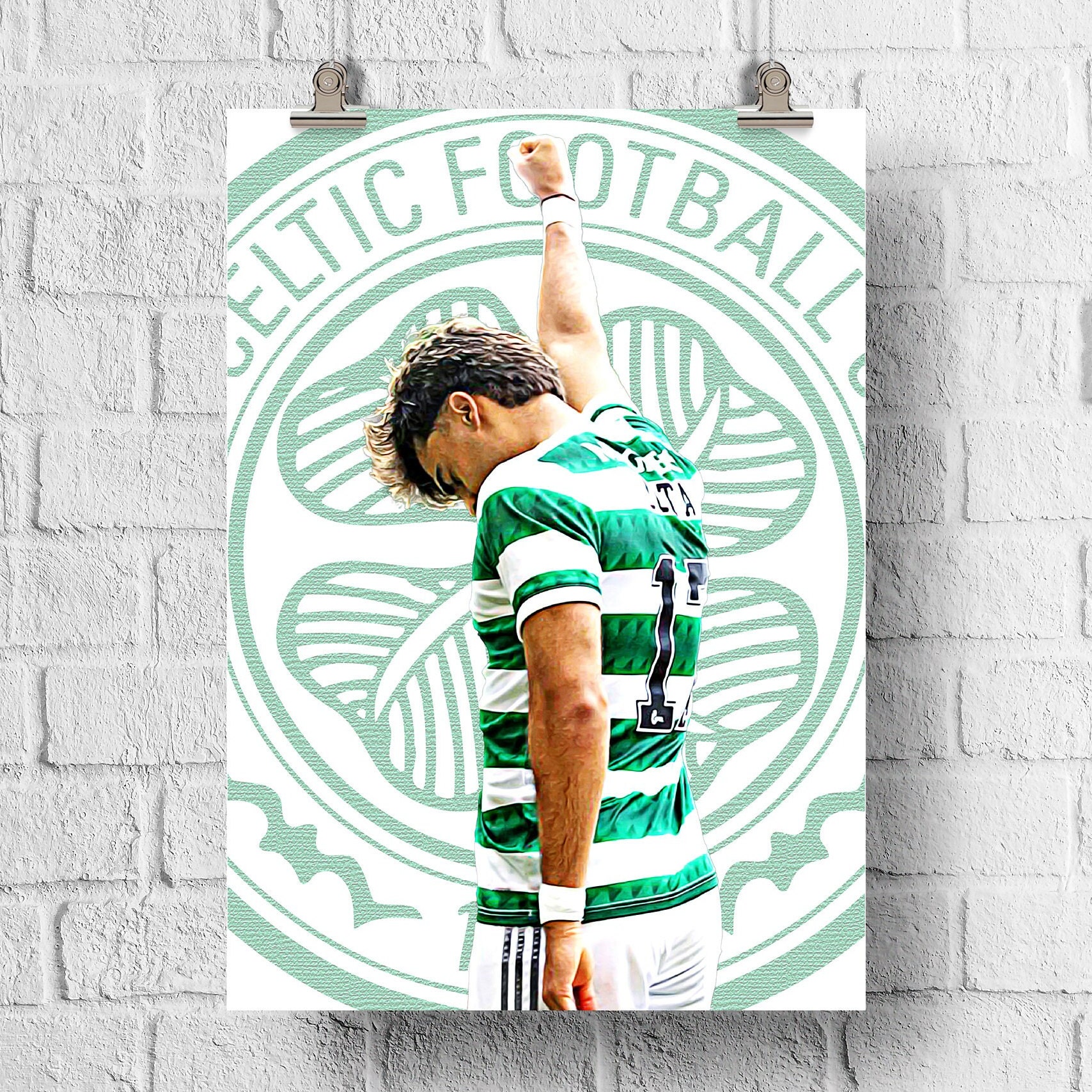 Celtic Jota, Celtic Poster, Celtic Jota Poster, Celtic Gifts, Celtic ...