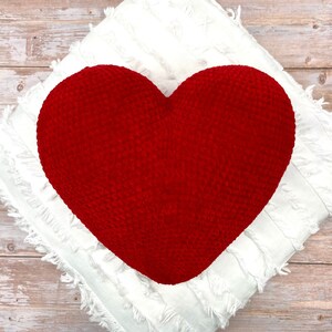 Crochet Heart Cushion Pattern, Amigurumi Heart Pillow Pattern, Crochet ...