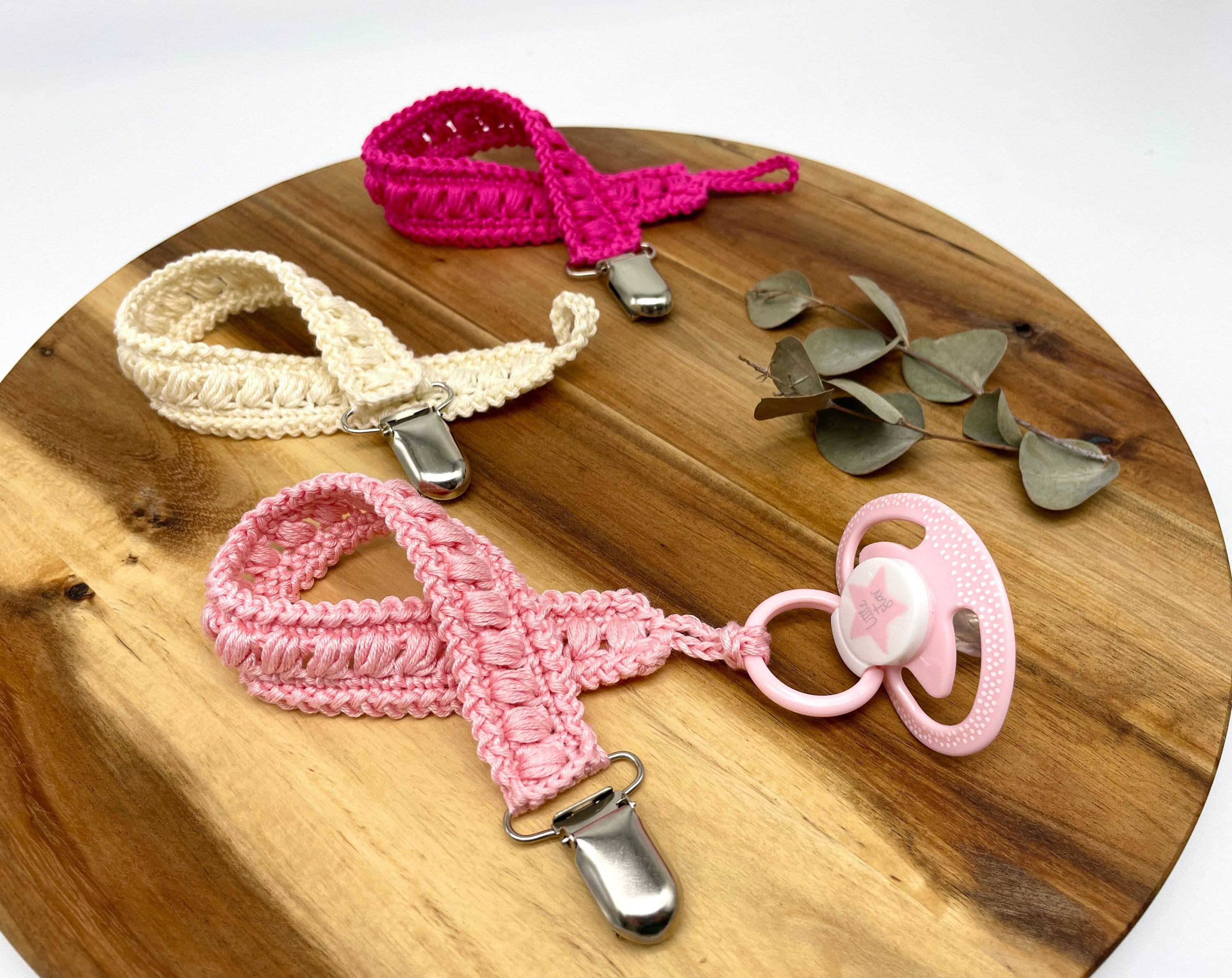 Crochet Pacifier Clip Pattern, Crochet Dummy Holder Pattern, Crochet ...