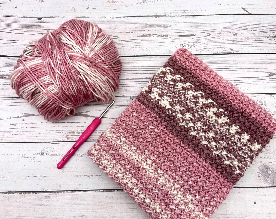 Infinity Scarf Crochet Pattern, Even Moss Stitch Scarf Crochet Pattern ...