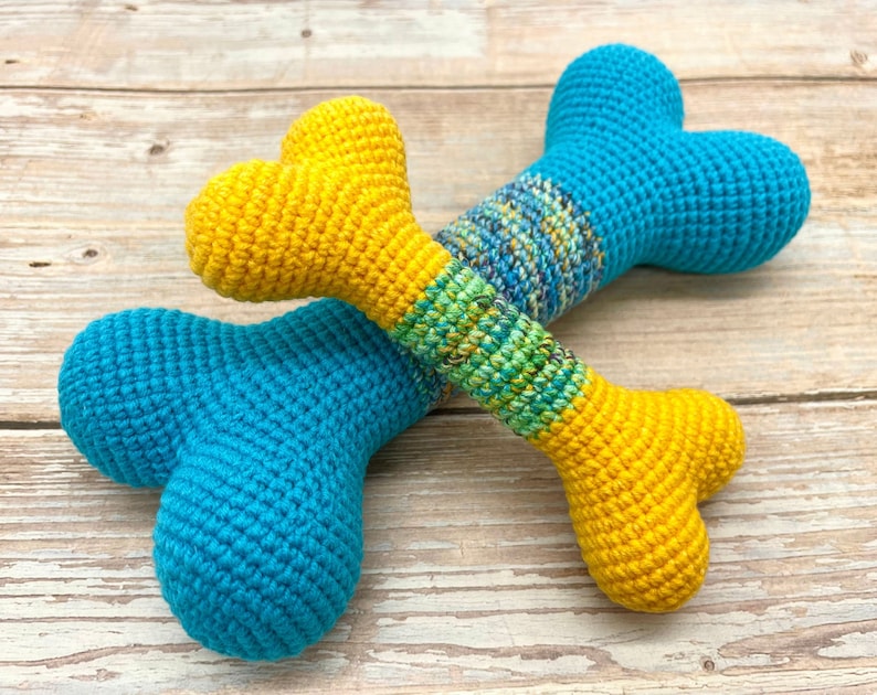 Crochet Dog Bone Pattern, Amigurumi Bone Pattern, Crochet Dog Toy ...