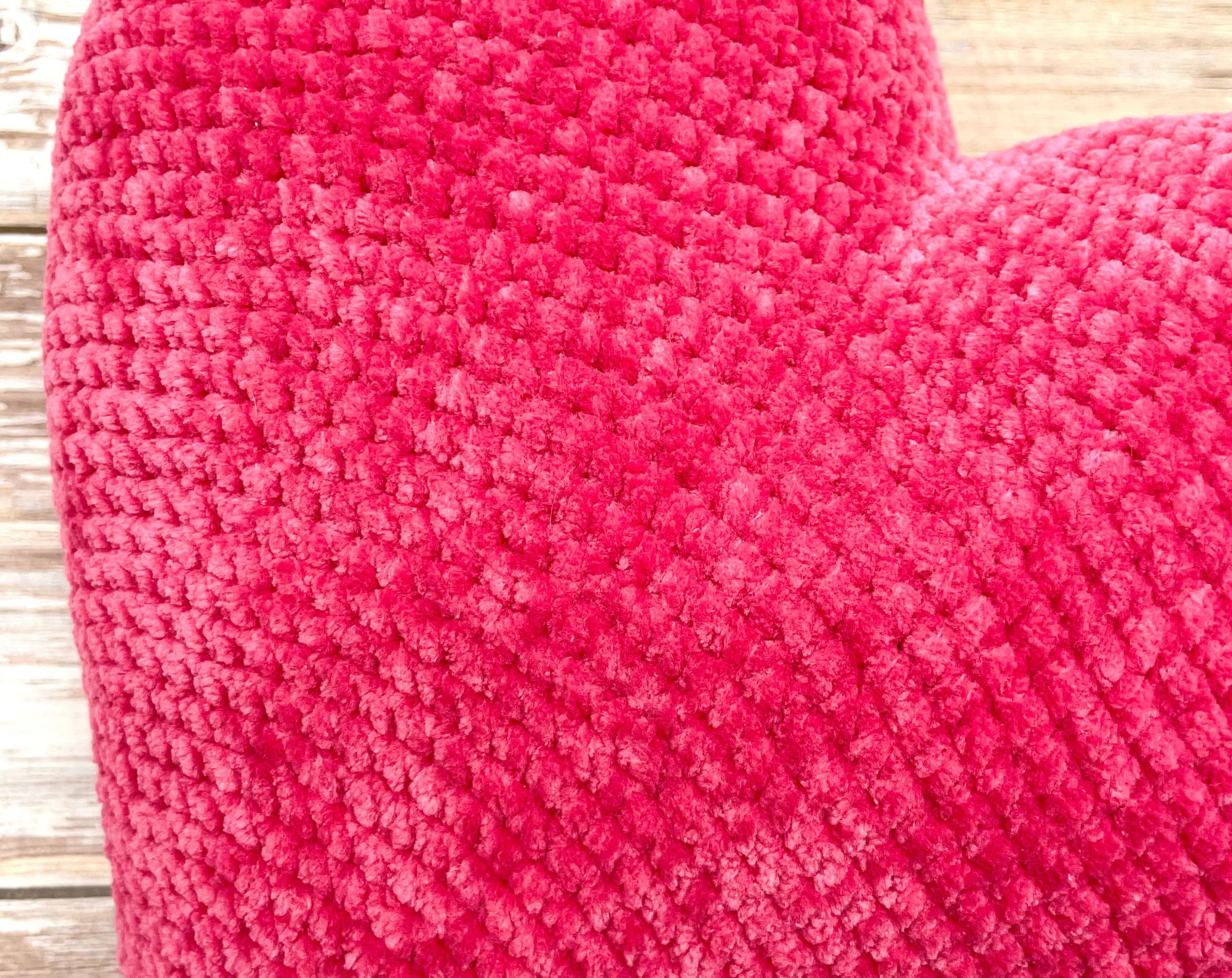 Crochet Heart Cushion Pattern, Amigurumi Heart Pillow Pattern, Crochet ...