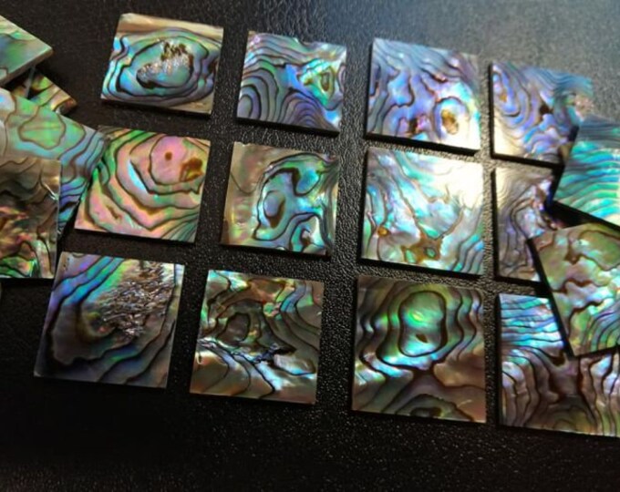 Custom Guitar Inlay Block Set Pre-cut premium quality New Zealand Green ...