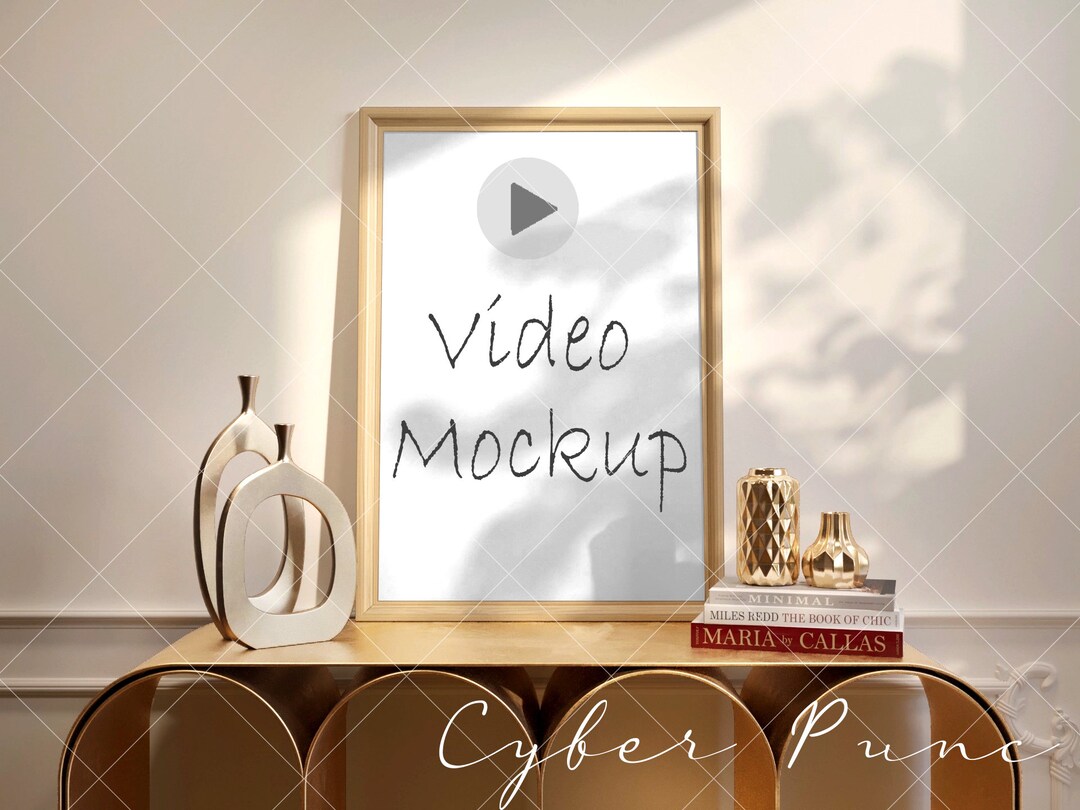 Video and Image Mockup, Animated Seamless Loop Mockup, Natural Shadows ...