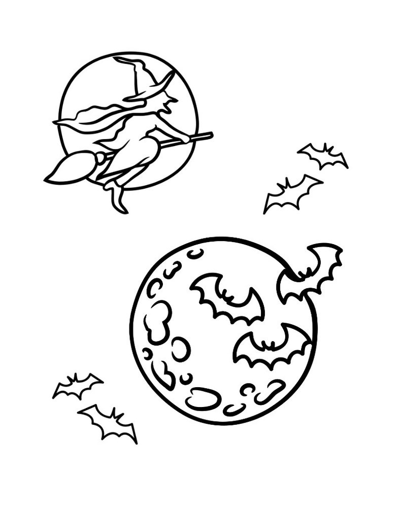 Witchcraft & Divination 50 Coloring Pages - Etsy