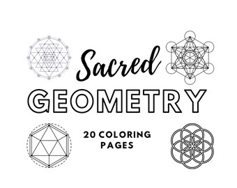 Sacred Geometry Coloring Page - Etsy