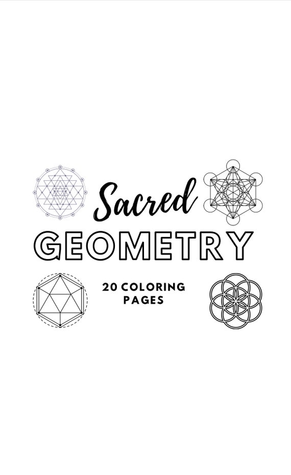 Sacred Geometry 20 Coloring Pages Adult and All Ages - Etsy