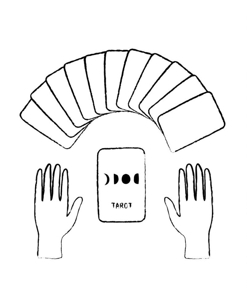 Divination & Tarot 50 Coloring Pages Digital Download Book - Etsy