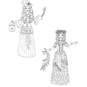 Witchcraft & Divination 50 Coloring Pages Digital - Etsy