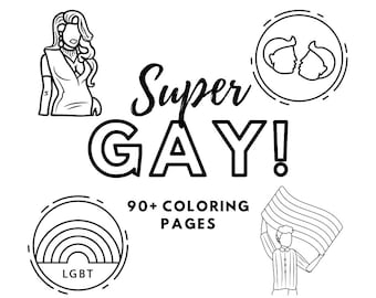 Queer kleurplaten - Etsy Nederland