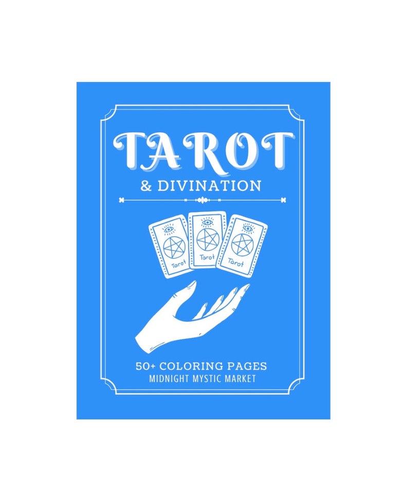 Divination & Tarot 50 Coloring Pages Digital Download Book - Etsy