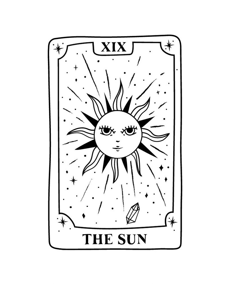 Divination & Tarot 50 Coloring Pages Digital Download Book - Etsy