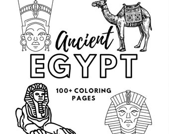 30 Egypt Coloring Pages Ancient Egypt Coloring Book Relieve Stress Have ...