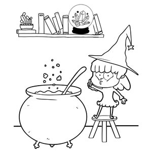 Witchcraft & Divination 50 Coloring Pages - Etsy