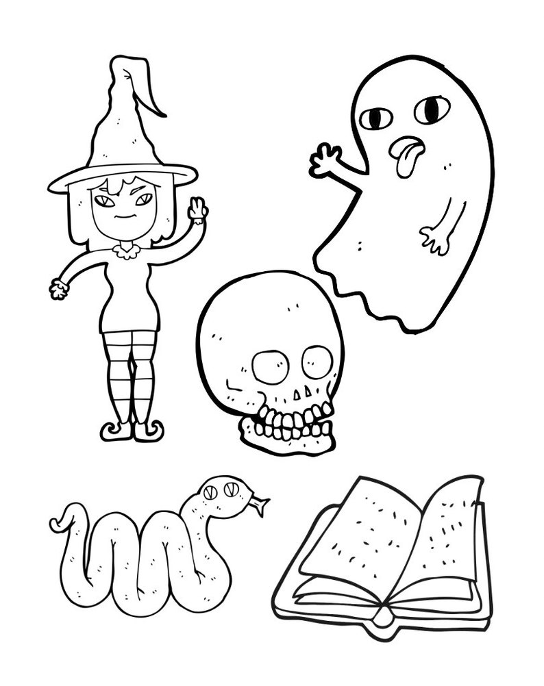 Witchcraft & Divination 50 Coloring Pages - Etsy