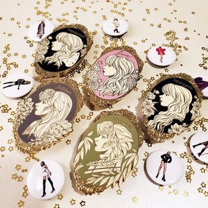 Reputation Cameo Portrait Enamel Pin, Eras Collection - Etsy