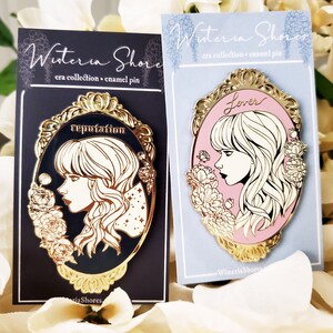 Reputation Cameo Portrait Enamel Pin, Eras Collection - Etsy