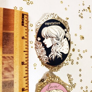 Reputation Cameo Portrait Enamel Pin, Eras Collection - Etsy
