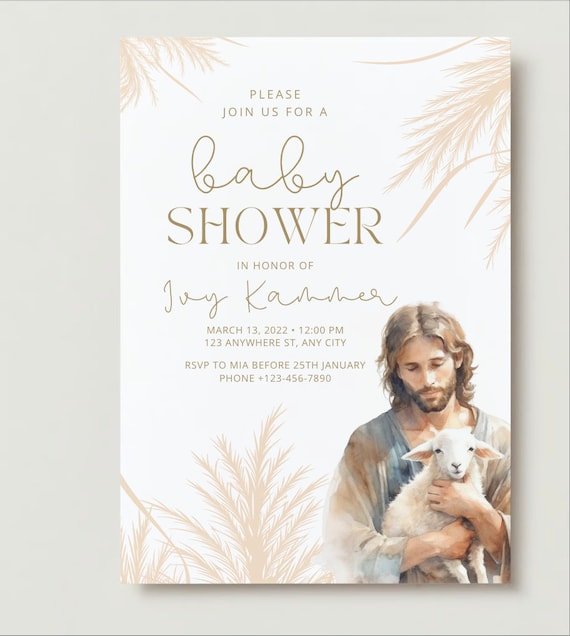 Lamb Baby Shower Invitations Template Lamb Baby Shower Invitation