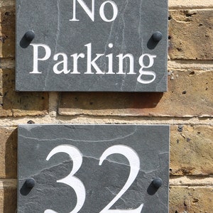 Deep Engraved Natural Slate House Name/ Number Sign Plaque - Etsy UK