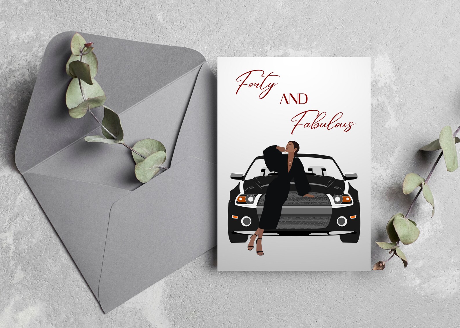 PRINTABLE Birthday Cards, Instant Download Cards, 40th Birthday Printable Cards, Digital ...