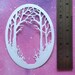 4 Oval Woodland Frame Forest Trees Scene Die Cuts Birthday Christmas ...