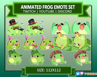 ANIMATED Froggy Frog Emote Youtube, Twitch & Discord - Cute Wow Frog ...