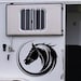 Horse Head Decal Circle Vinyl Decal Bumper Sticker Equestrian Rider ...