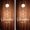 Front Door Wreath Decal W Initial and Name Front Door Monogram Business ...