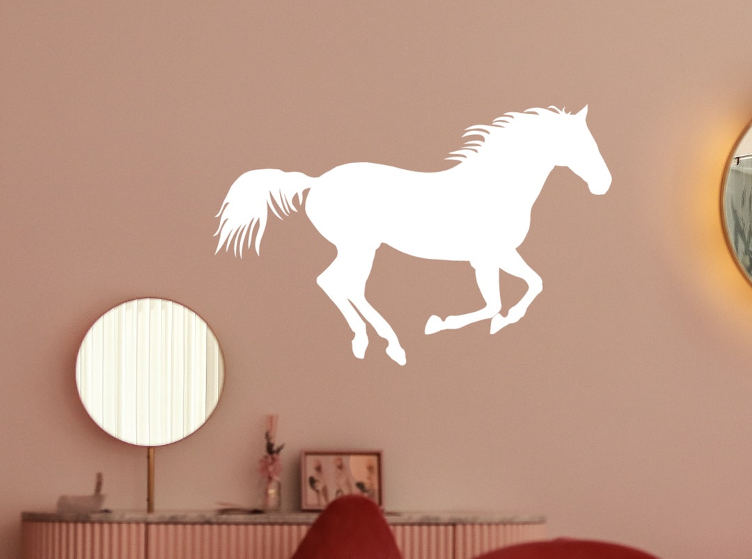 Horse Running Vinyl Decal Bumper Sticker Equestrian Rider Dressage ...