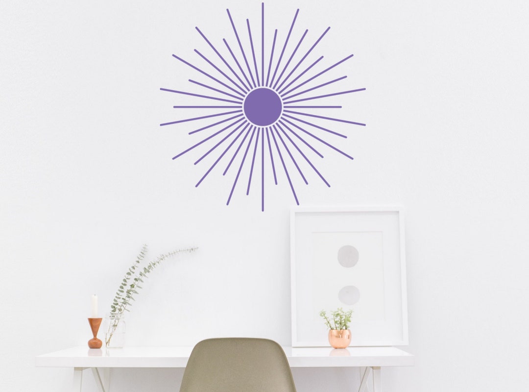 Starburst Wall Decal - Sticker Retro Decor Decals for Your Kitchen Bath ...