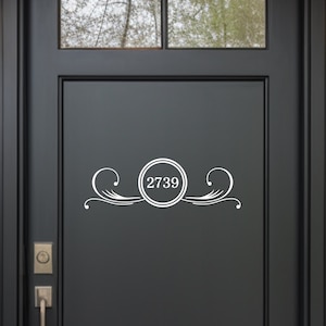 Front Door Decal W Number Custom Decal for Front Door Business Door ...