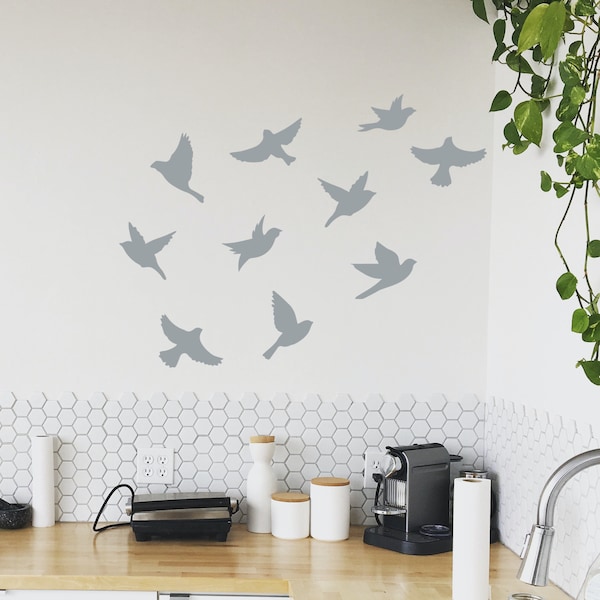 Bird Wall Decals - Etsy