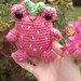 Crochet Strawberry Frog, Amigurumi Strawberry Frog, Cute Crochet ...