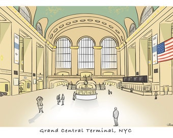Grand Central Terminal Art - Etsy