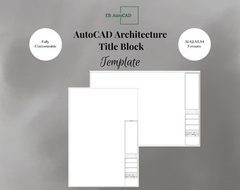 Detailed Architectural Title Block Title Block Template I Autocad ...