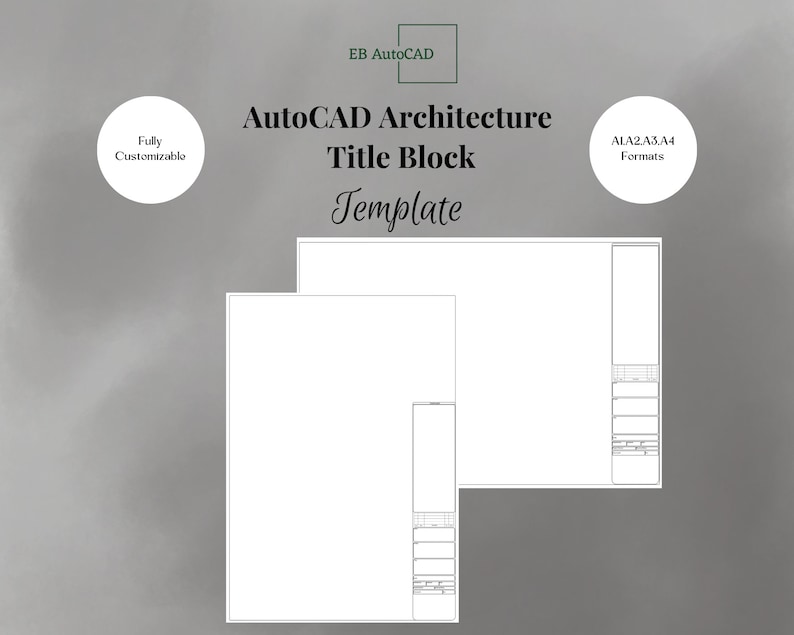 Detailed Architectural Title Block Title Block Template I Autocad ...