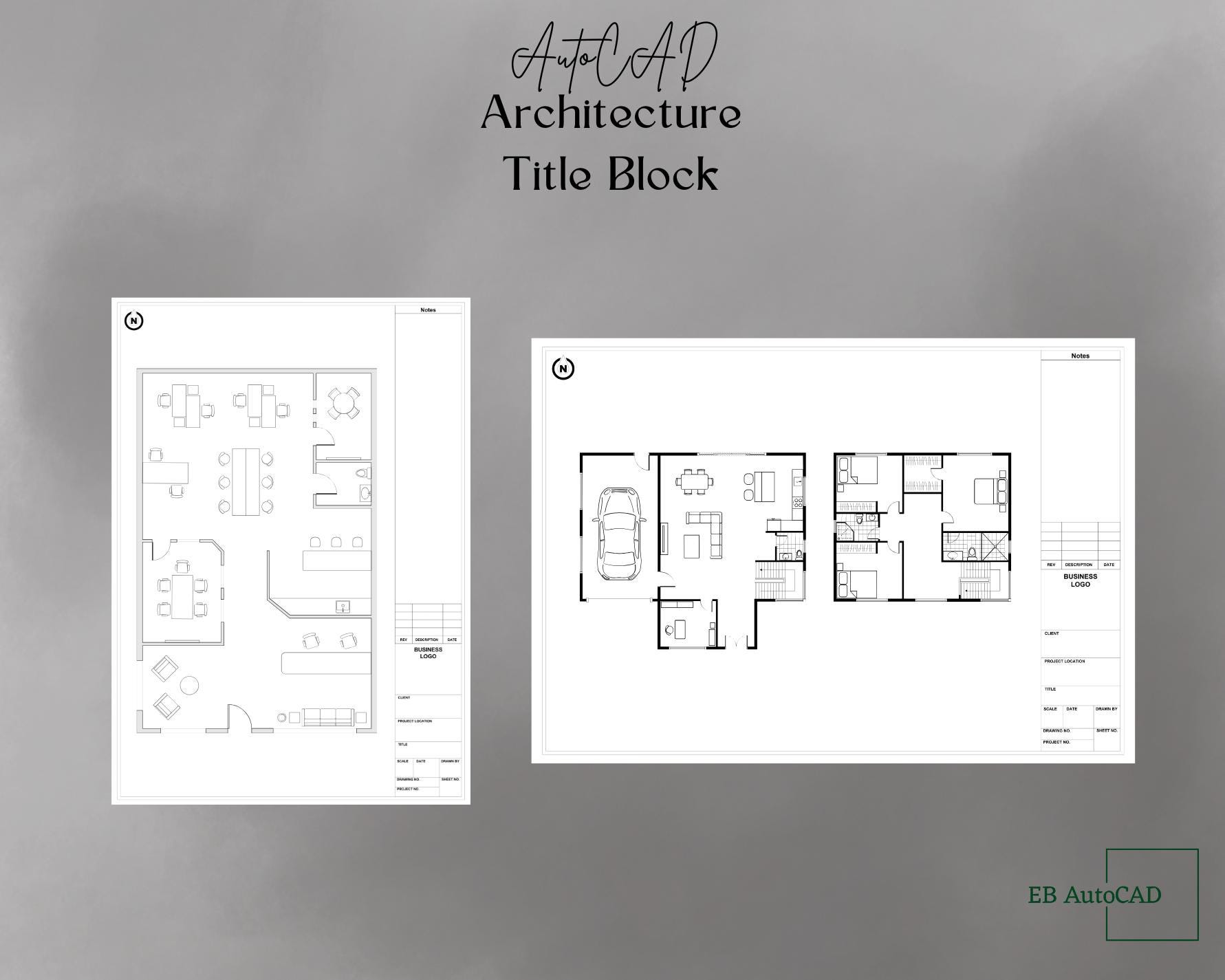 Autocad Title Block Template | Imperial & Metric Architectural Layout ...