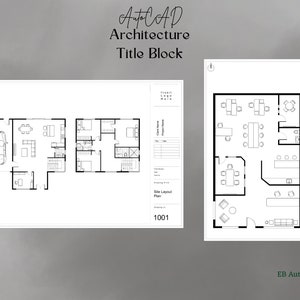 Autocad Title Block Template | Minimalist Architectural Layout DWG ...