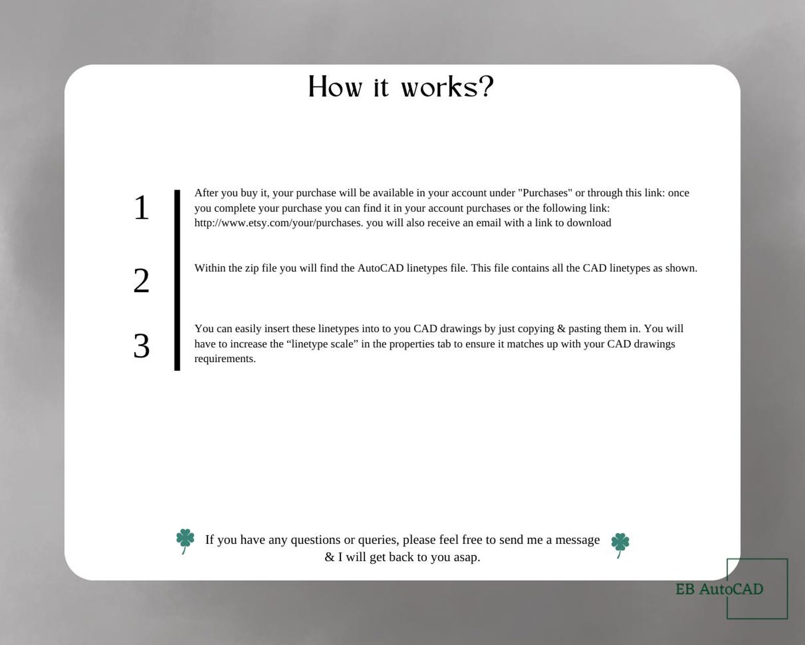 CAD Linetypes | Autocad Architectural Civil Construction Templates - Etsy
