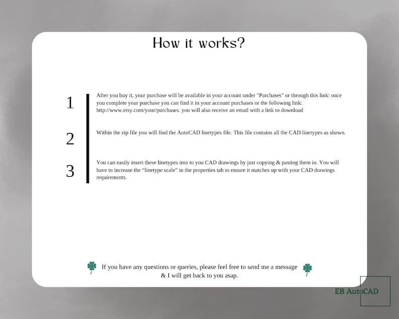 CAD Linetypes | Autocad Architectural Civil Construction Templates - Etsy