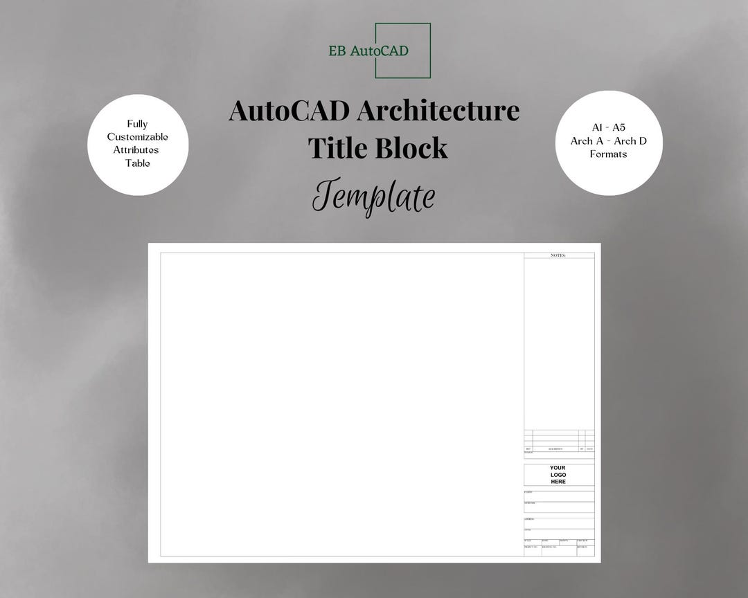 Autocad Title Block Template: Architectural & Engineering CAD Layout ...