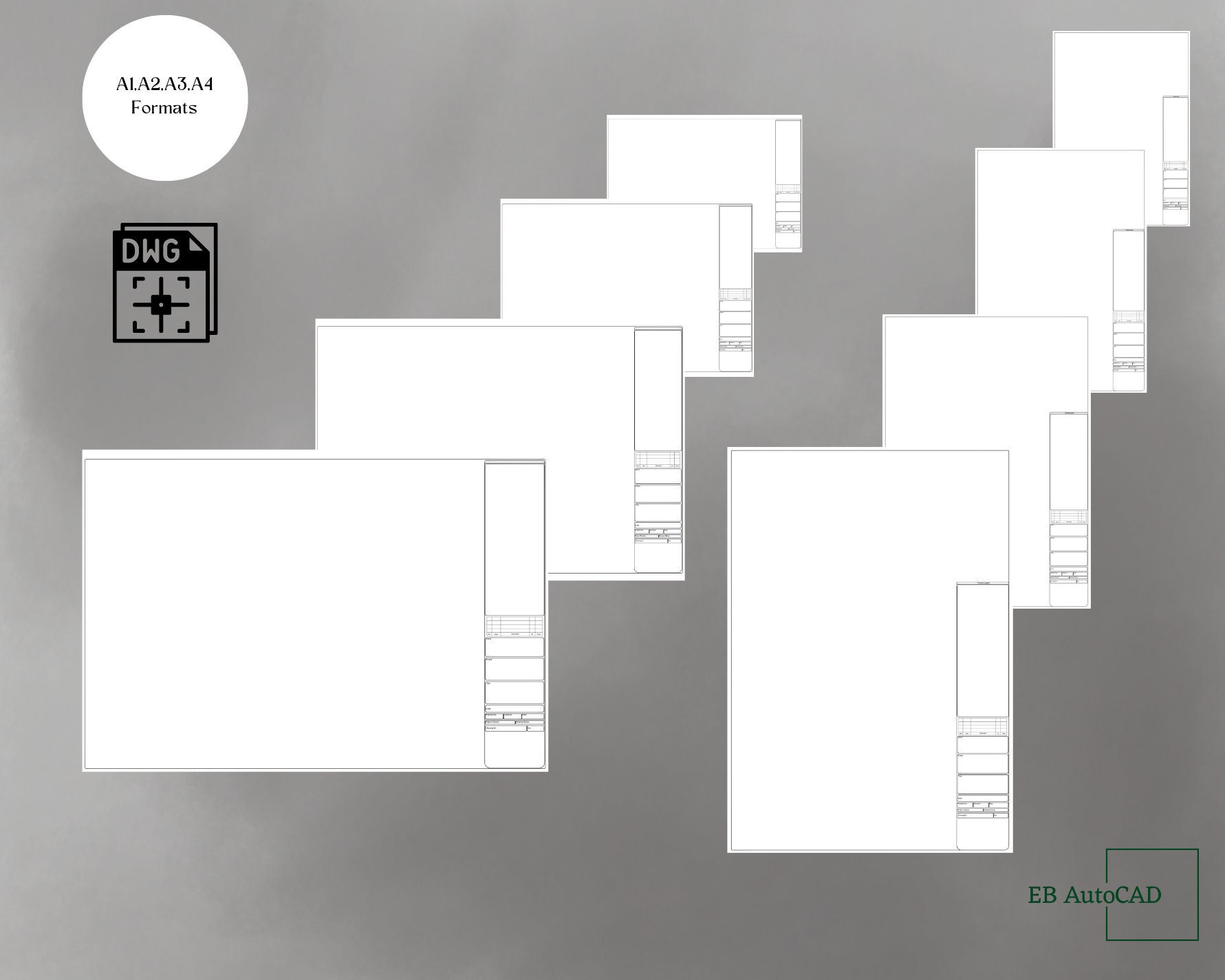 Detailed Architectural Title Block | Title Block Template I Autocad ...