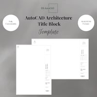 Architectural Title Block Template, Classic Corner Style | Autocad ...
