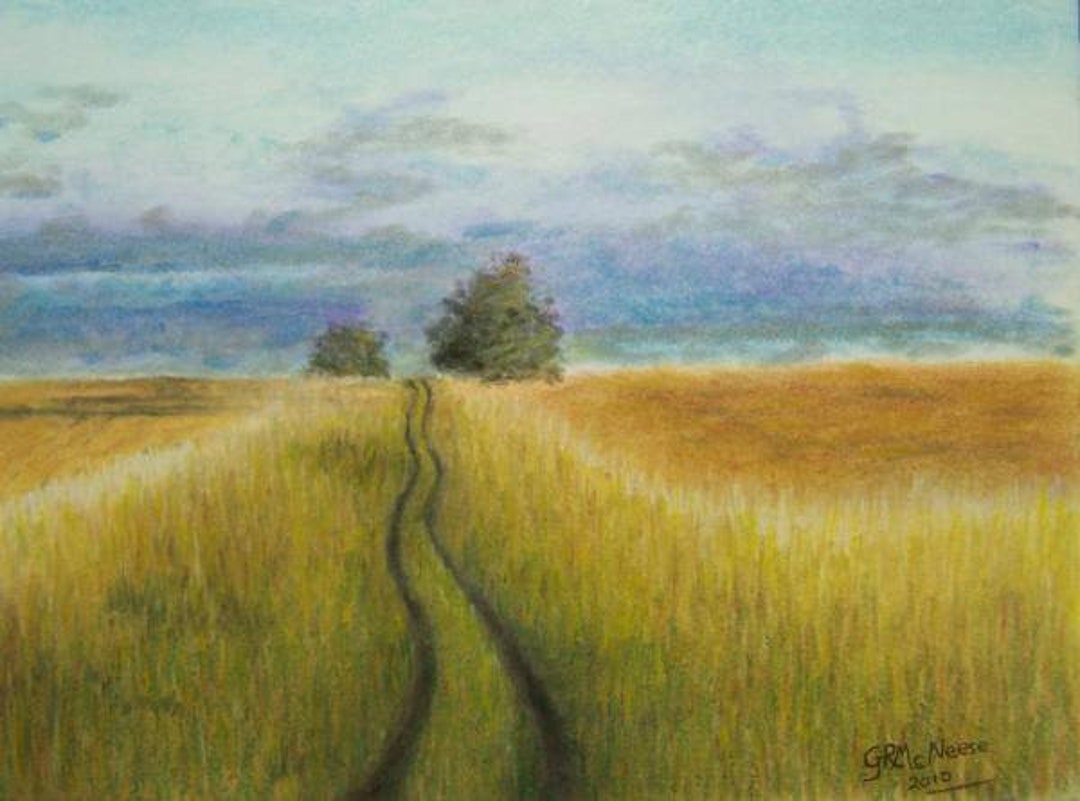 Pan Pastel Painting - Etsy