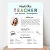 Meet the Teacher Template for Back to School Night Preschool ...