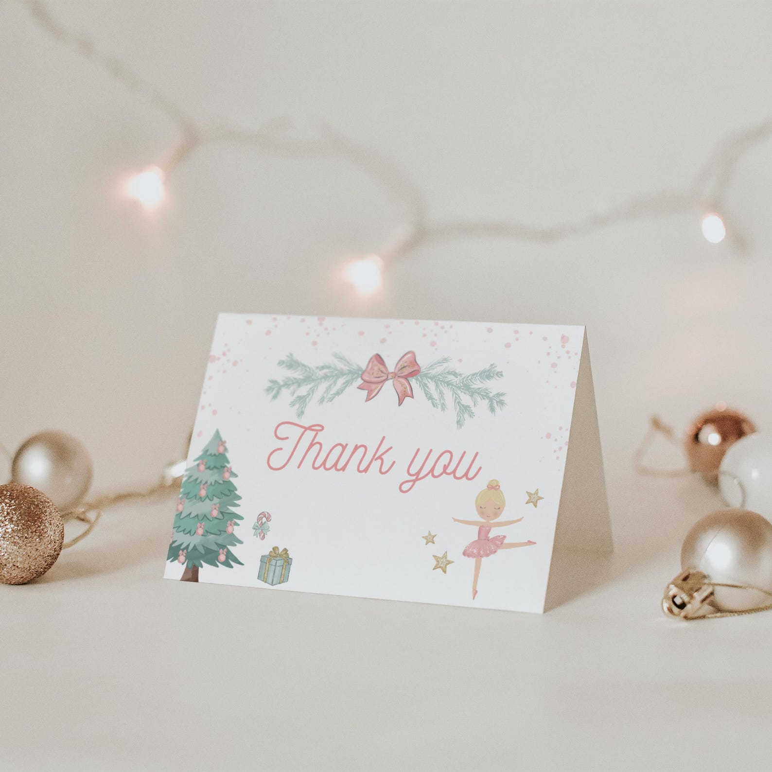 Land of Sweets Nutcracker Thank You Cards | Christmas Thank You Cards ...