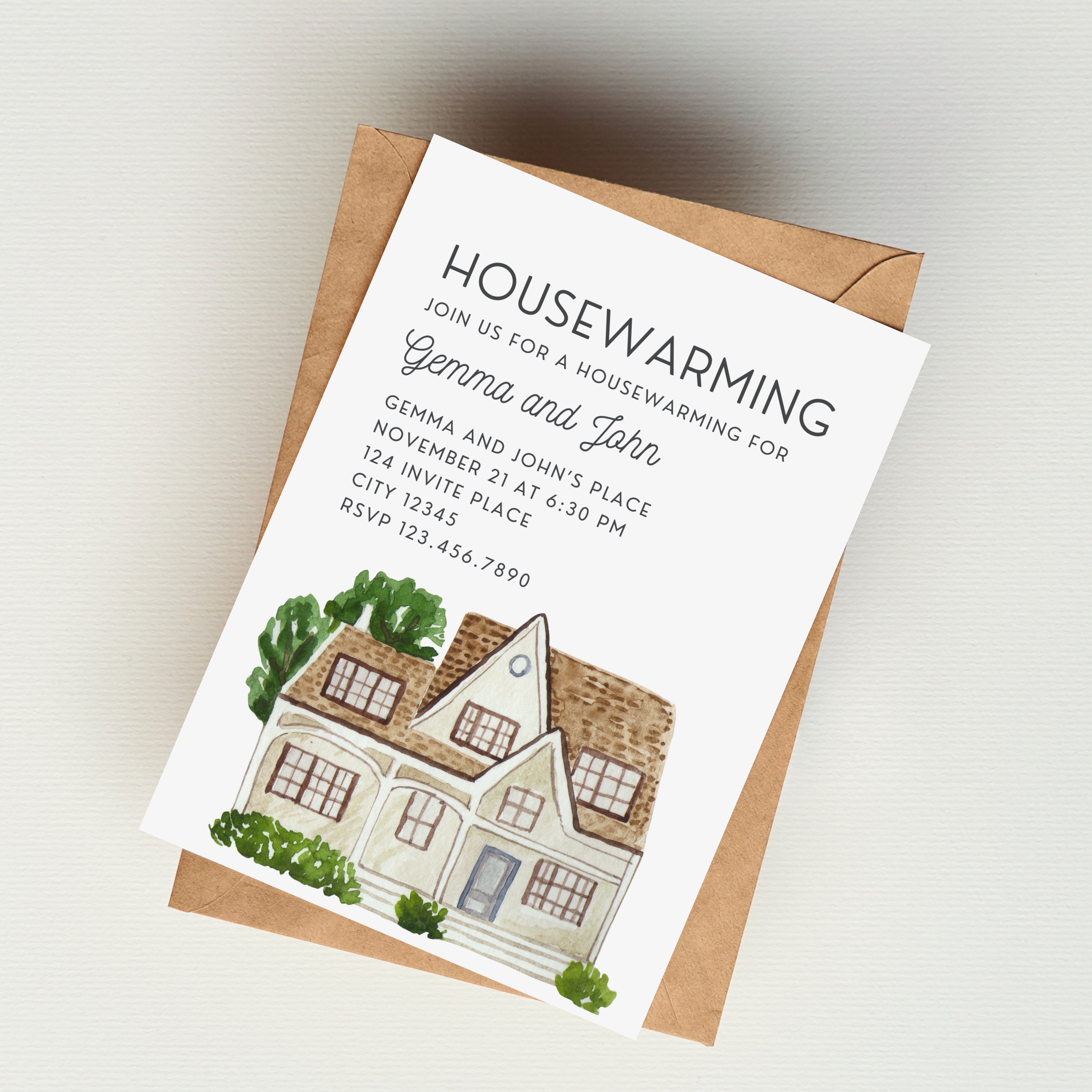 Editable Housewarming Invitation Cards